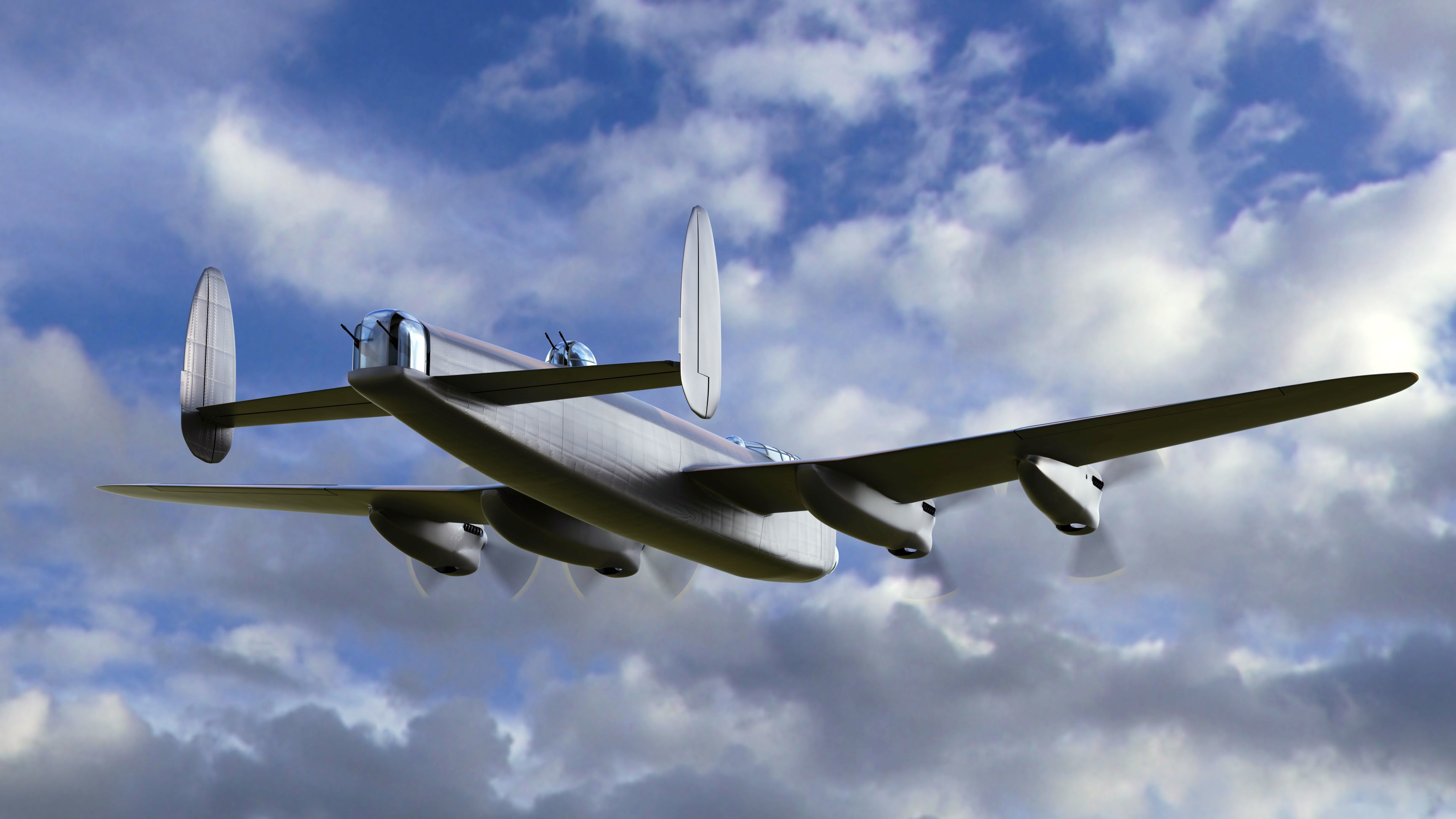 Simple Avro Lancaster 3D model | CGTrader