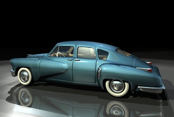 Tucker 48 3D model animated rigged | CGTrader