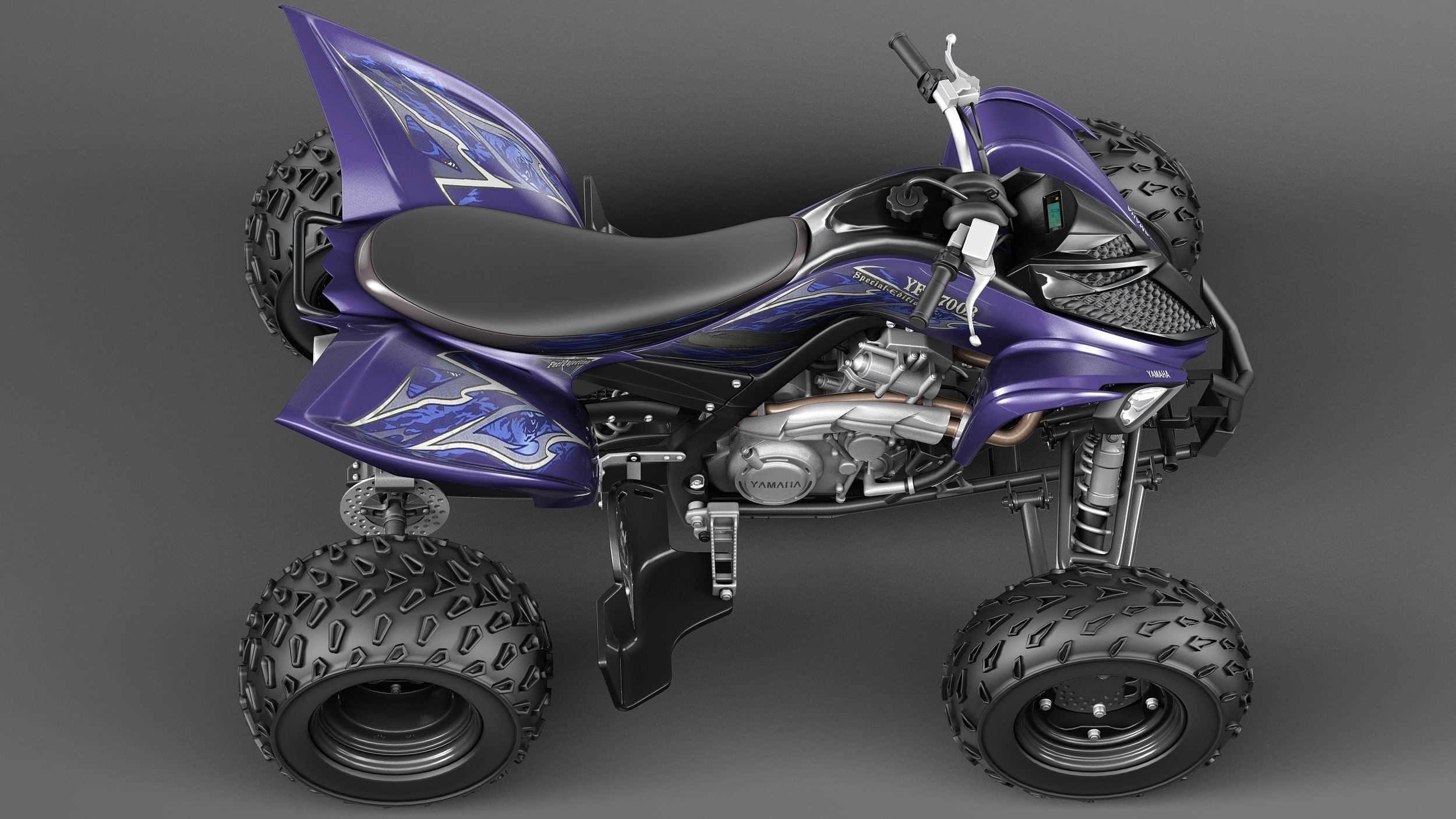 Yamaha Raptor 700s 2014 Quad 3D model | CGTrader