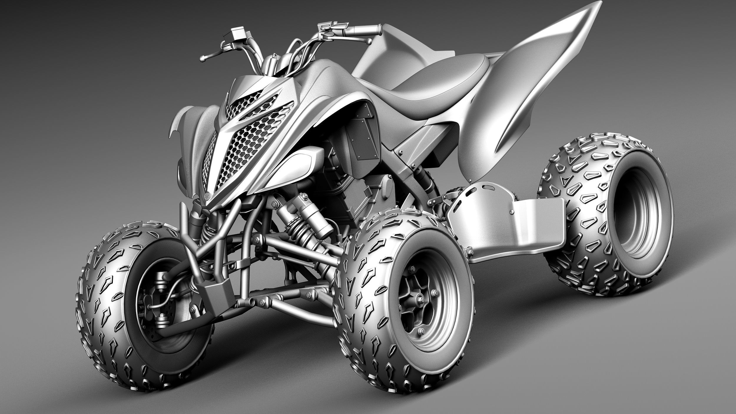 Yamaha Raptor 700s 2014 Quad 3D model | CGTrader
