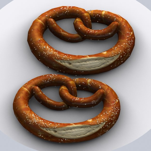 3D model Bretzel bread VR / AR / low-poly | CGTrader