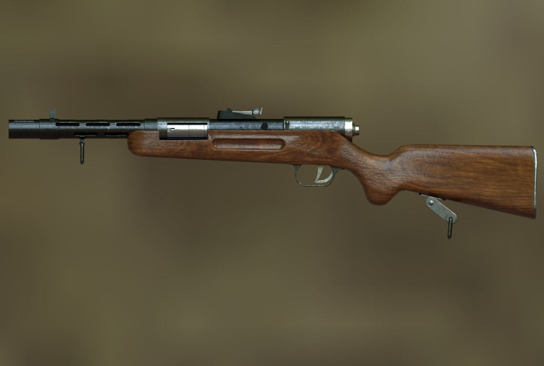 3D model Bergmanns MP35 Submachine Gun VR / AR / low-poly | CGTrader