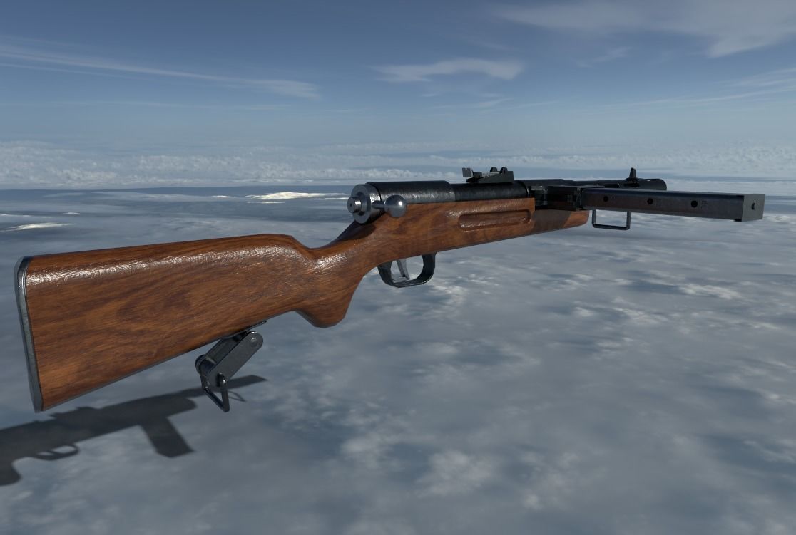 3D model Bergmanns MP35 Submachine Gun VR / AR / low-poly | CGTrader