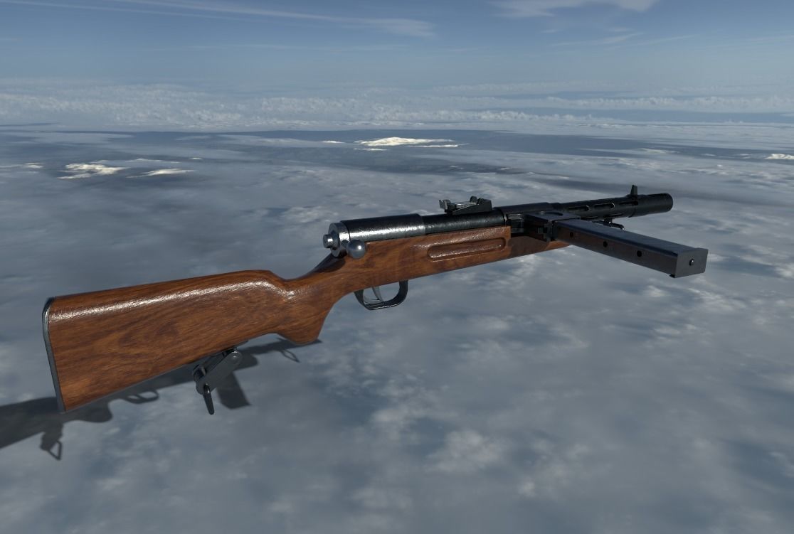 3D model Bergmanns MP35 Submachine Gun VR / AR / low-poly | CGTrader