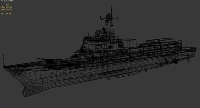 Warship 3D model | CGTrader