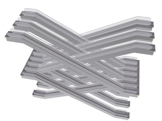 3D model Escalators Unit at Haram Expansion VR / AR / low-poly | CGTrader