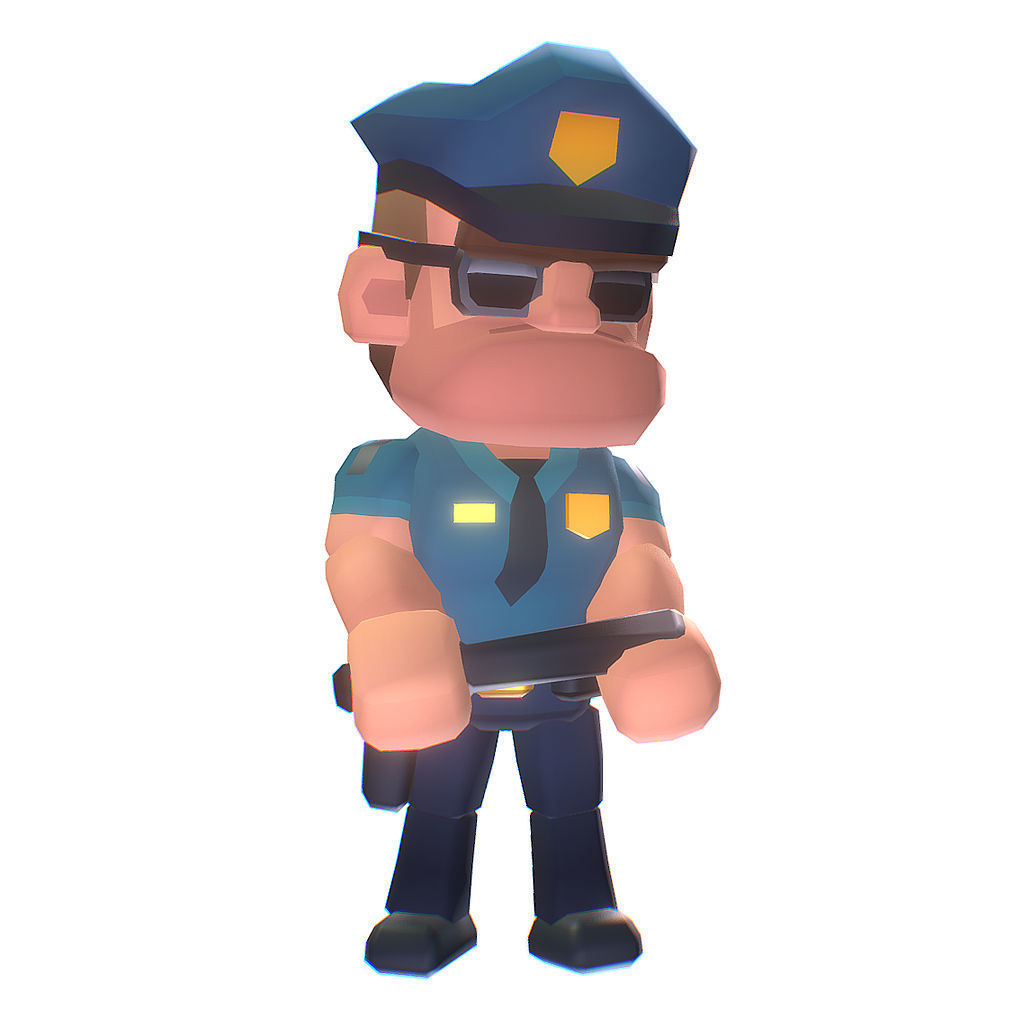 3D model Police Station - Proto Series VR / AR / low-poly rigged | CGTrader