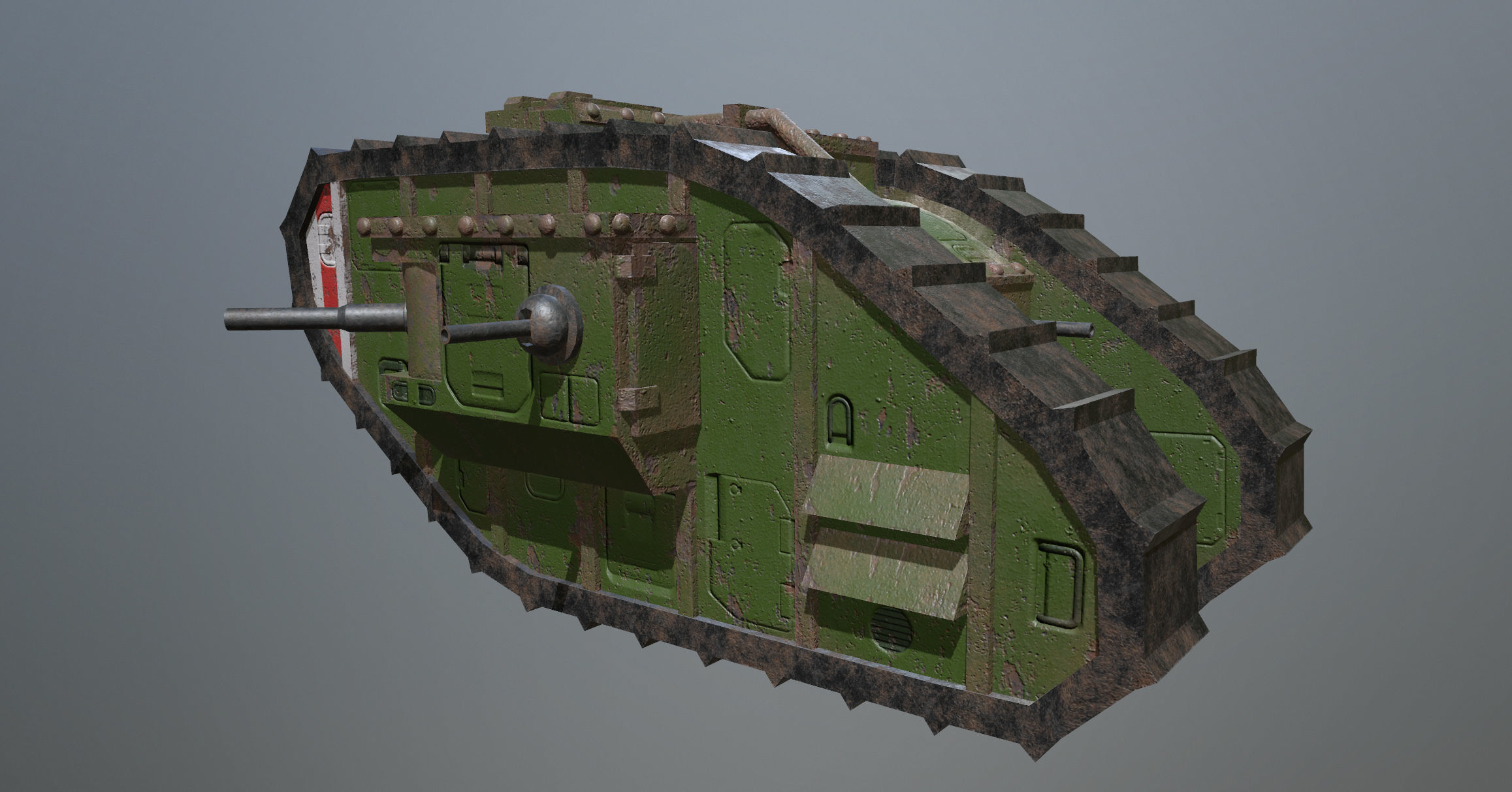 3D model Tank Mark V PBR VR / AR / low-poly rigged | CGTrader