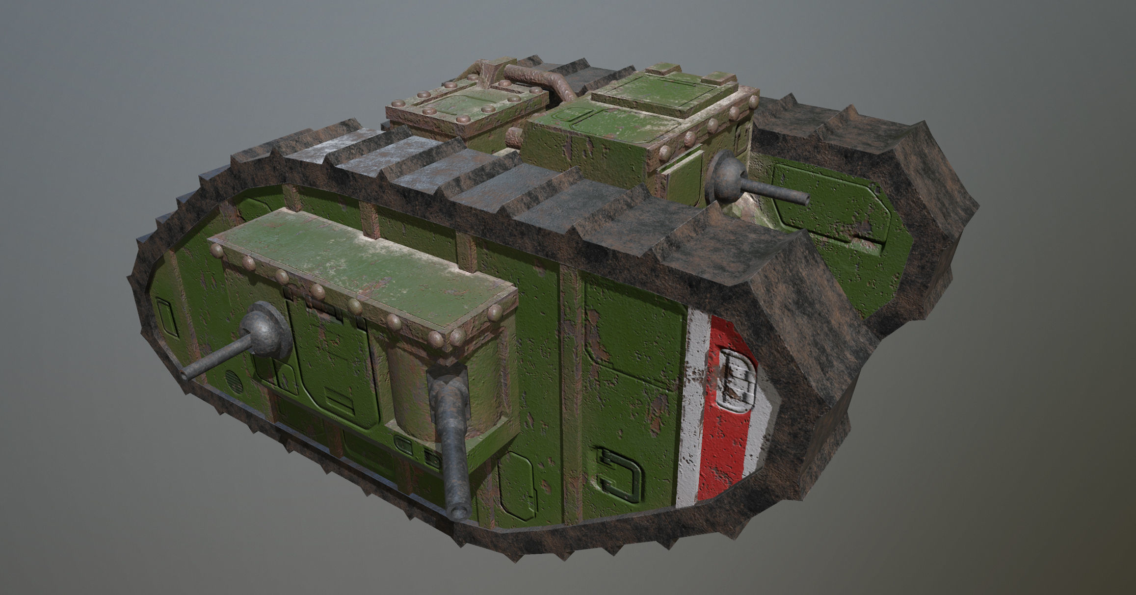 3D model Tank Mark V PBR VR / AR / low-poly rigged | CGTrader