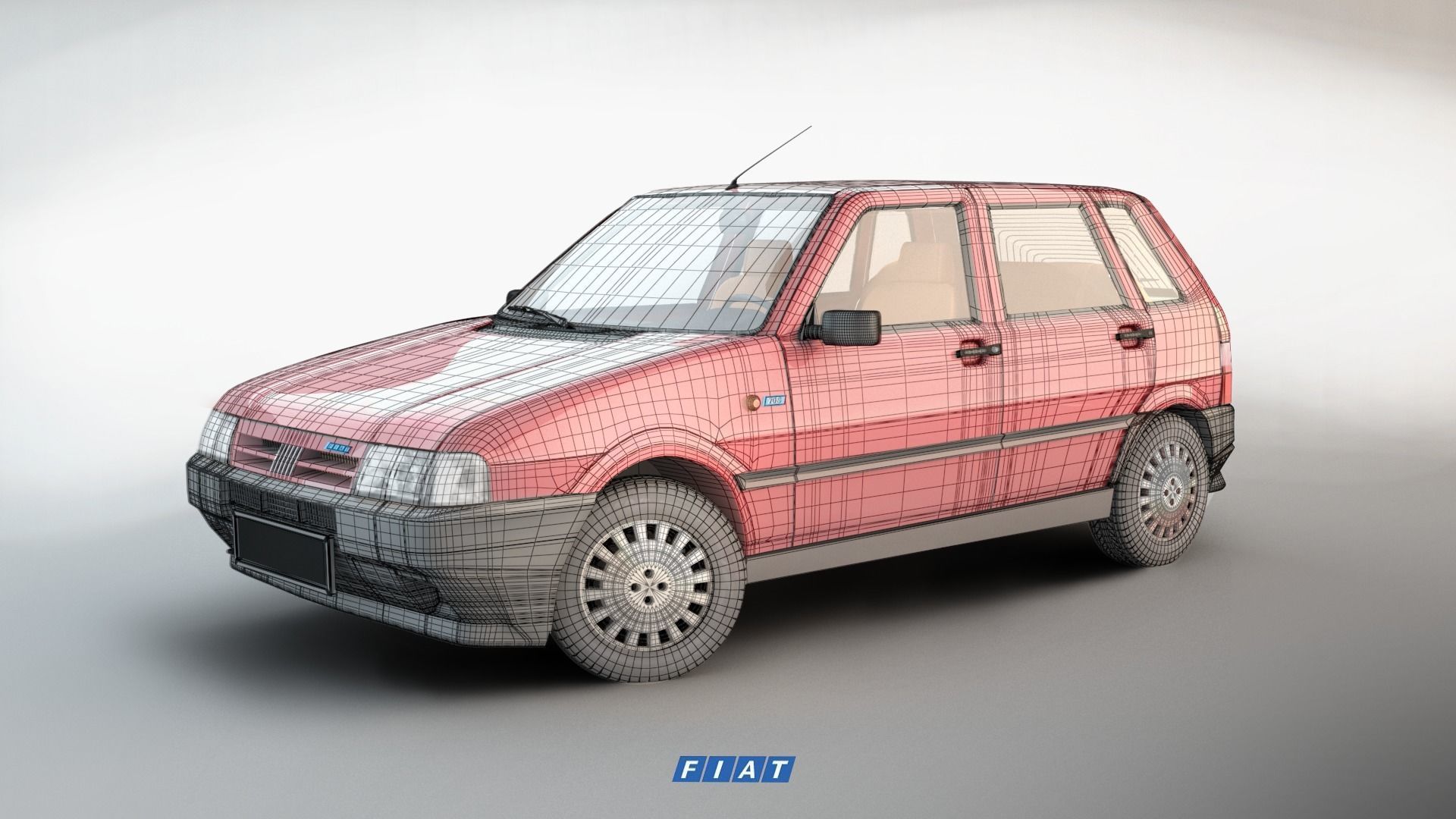 Fiat Uno 3D model | CGTrader
