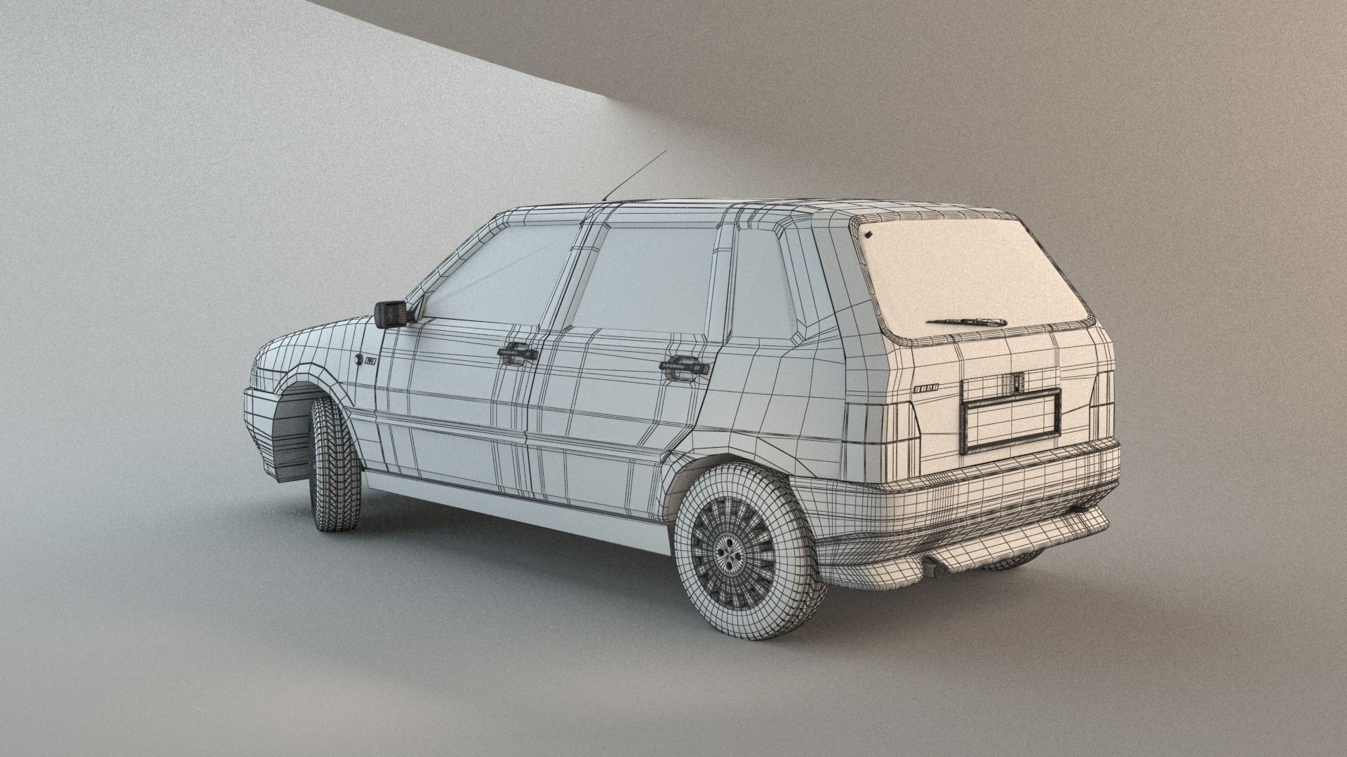 Fiat Uno 3D model | CGTrader