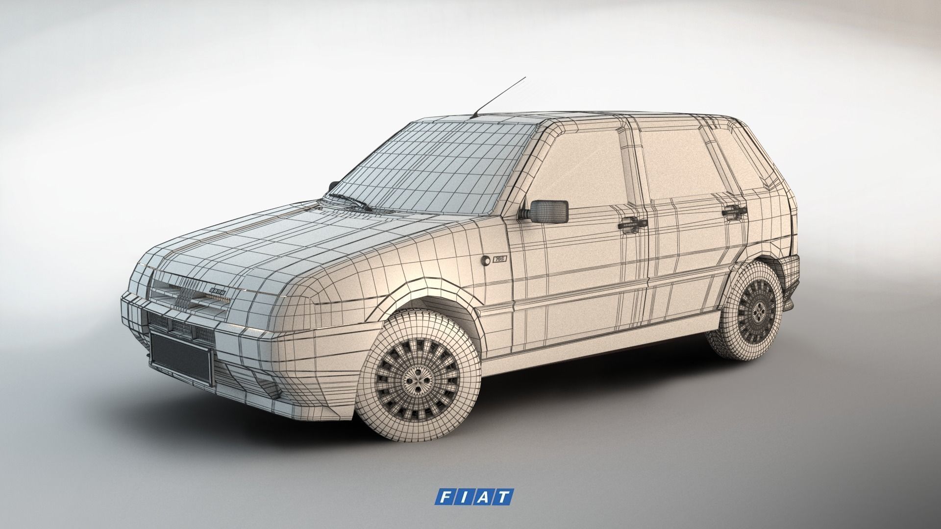 Fiat Uno 3D model | CGTrader