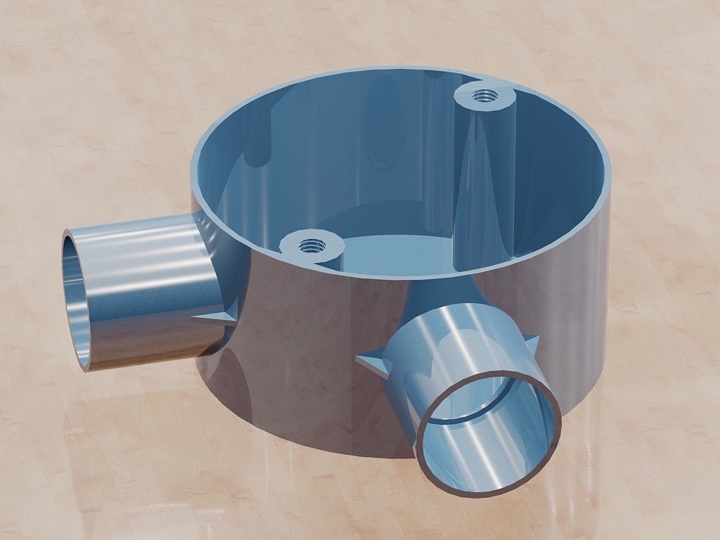Angle conduit box -20mm 3D model 3D printable | CGTrader