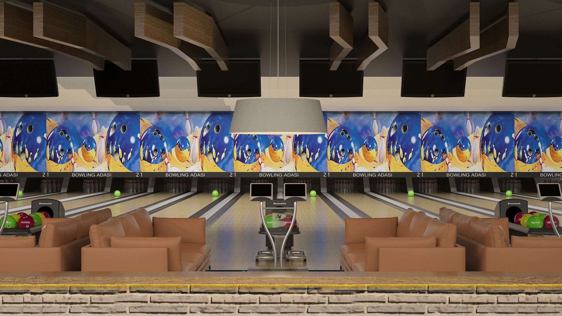3D Bowling Lane 3D model | CGTrader