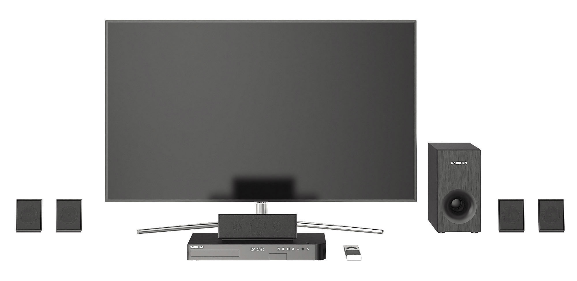 Samsung TV QLED Home Cinema Blu-ray 2 3D model | CGTrader