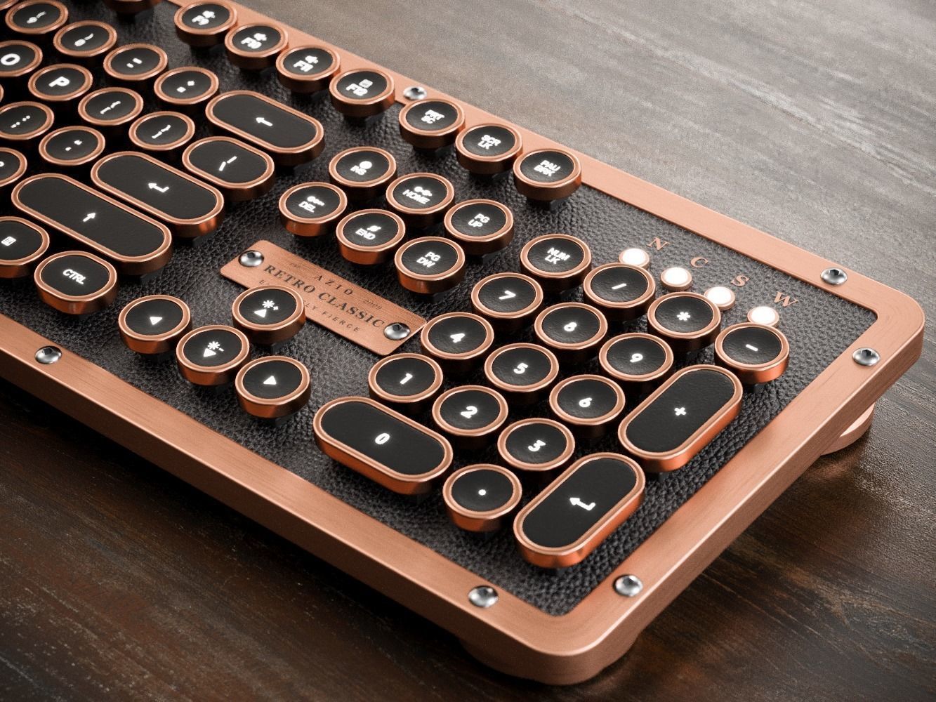 Azio Retro Computer Keyboard Collection 3D model | CGTrader