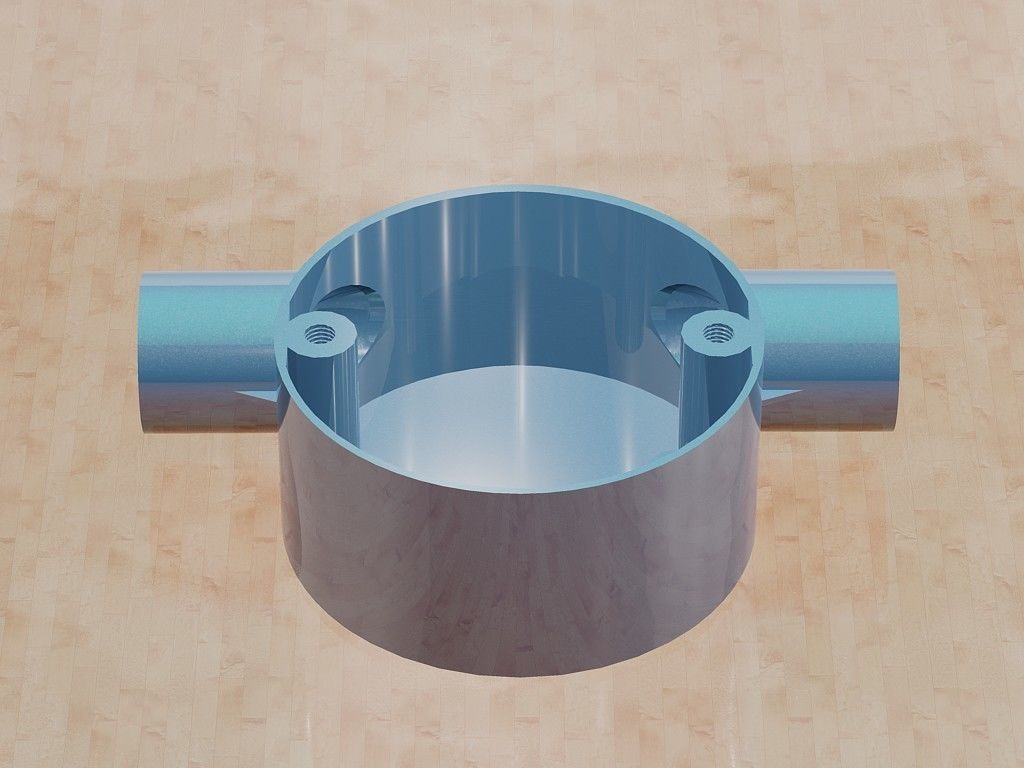 Tangent Through Conduit Box -20mm 3D printable model