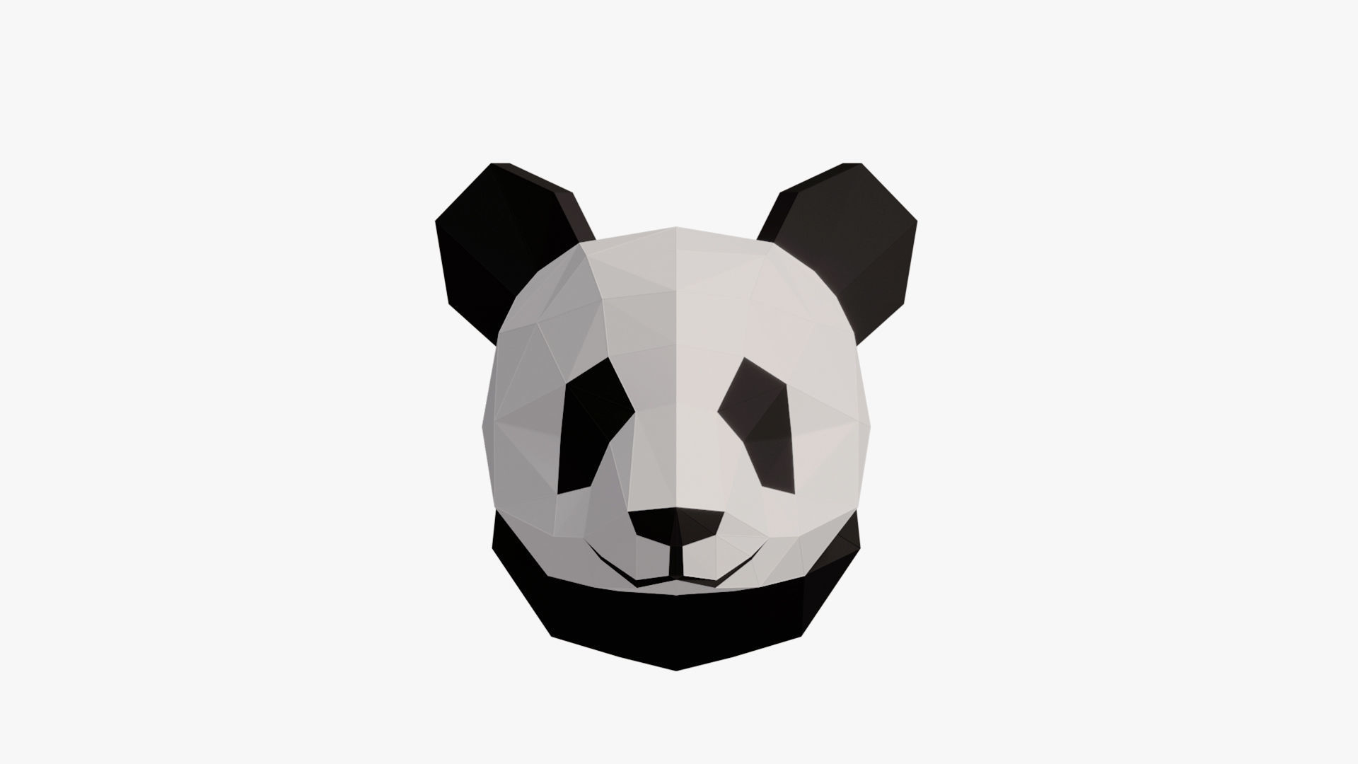 PANDAS PAPER HEAD 3D model | CGTrader