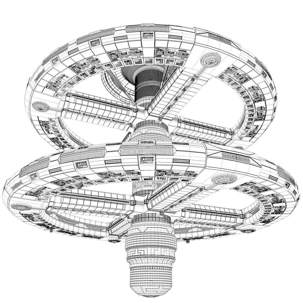 Space station 3D model | CGTrader