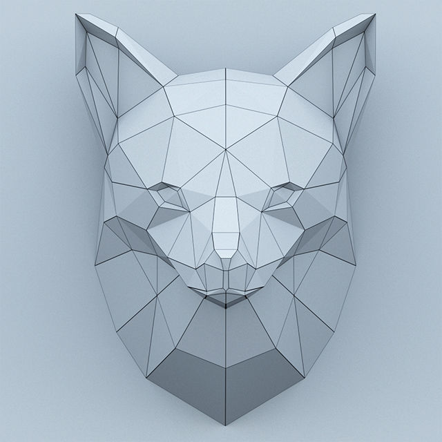 FOX PAPER HEAD 3D model | CGTrader