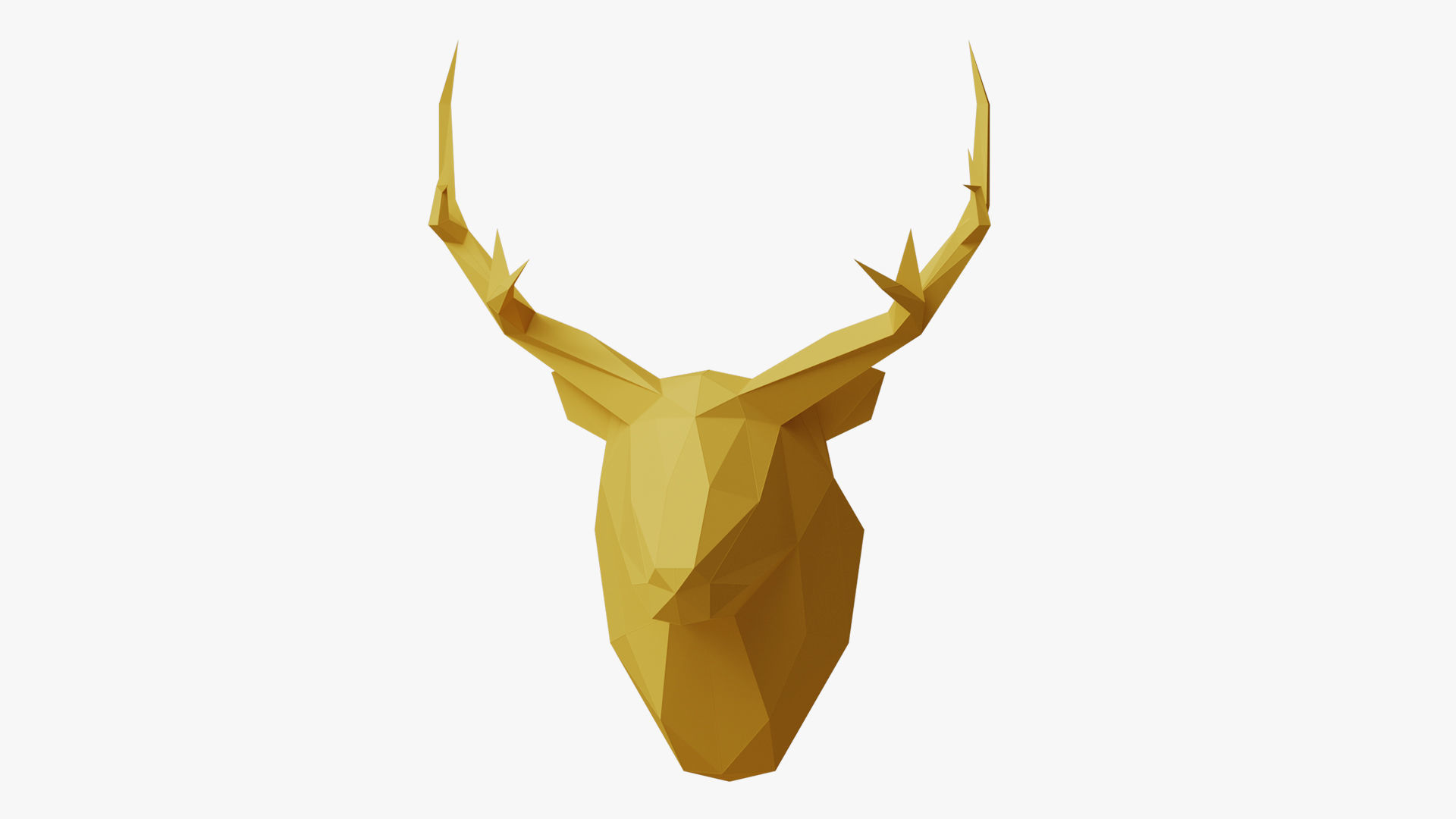 DEER PAPER HEAD 3D model | CGTrader