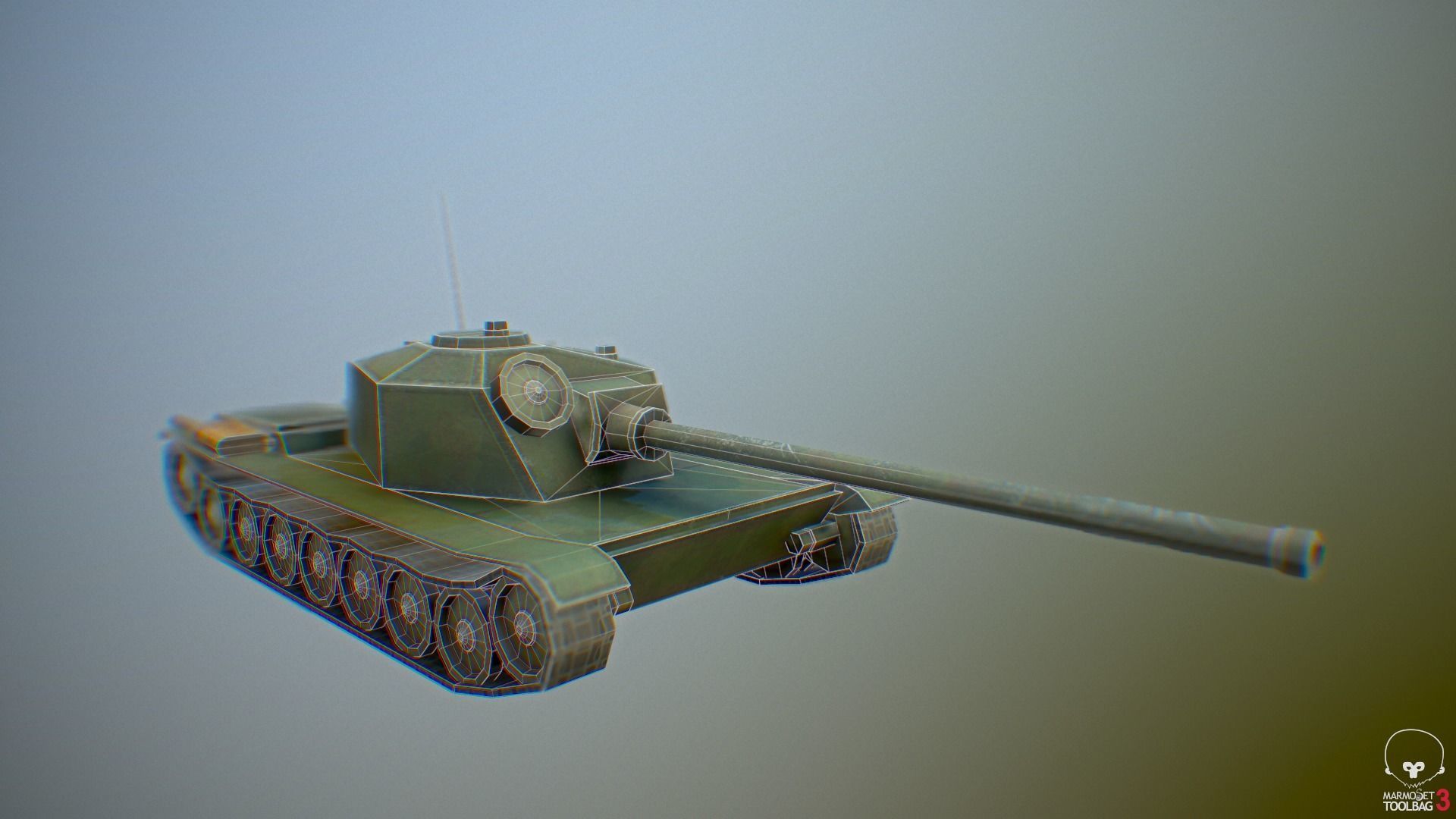 3D model LTG USSR Toon Tank -Big- VR / AR / low-poly | CGTrader