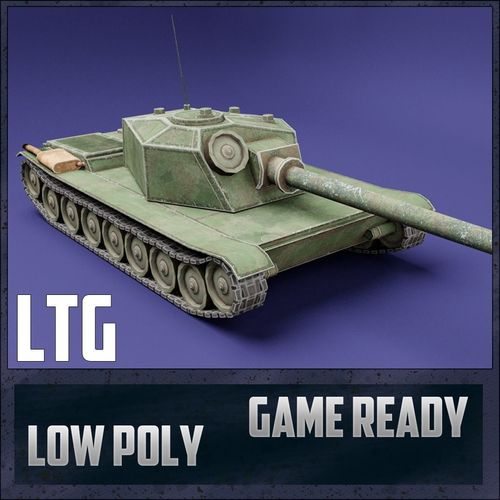 3D model LTG USSR Toon Tank -Big- VR / AR / low-poly | CGTrader
