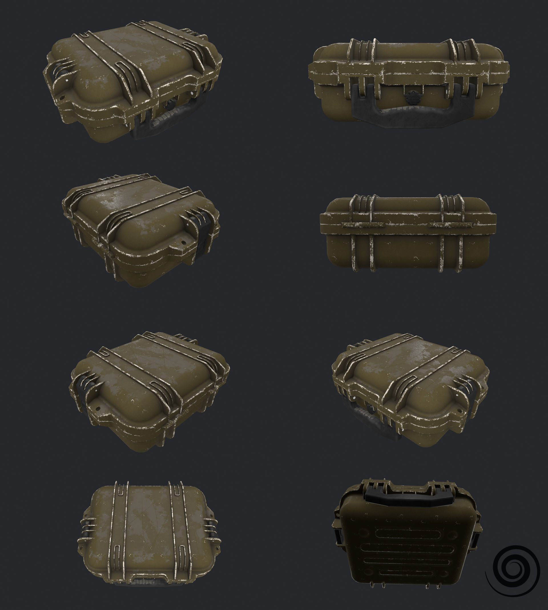 3D model Small military case for Gun VR AR low-poly 3D model low-poly ...