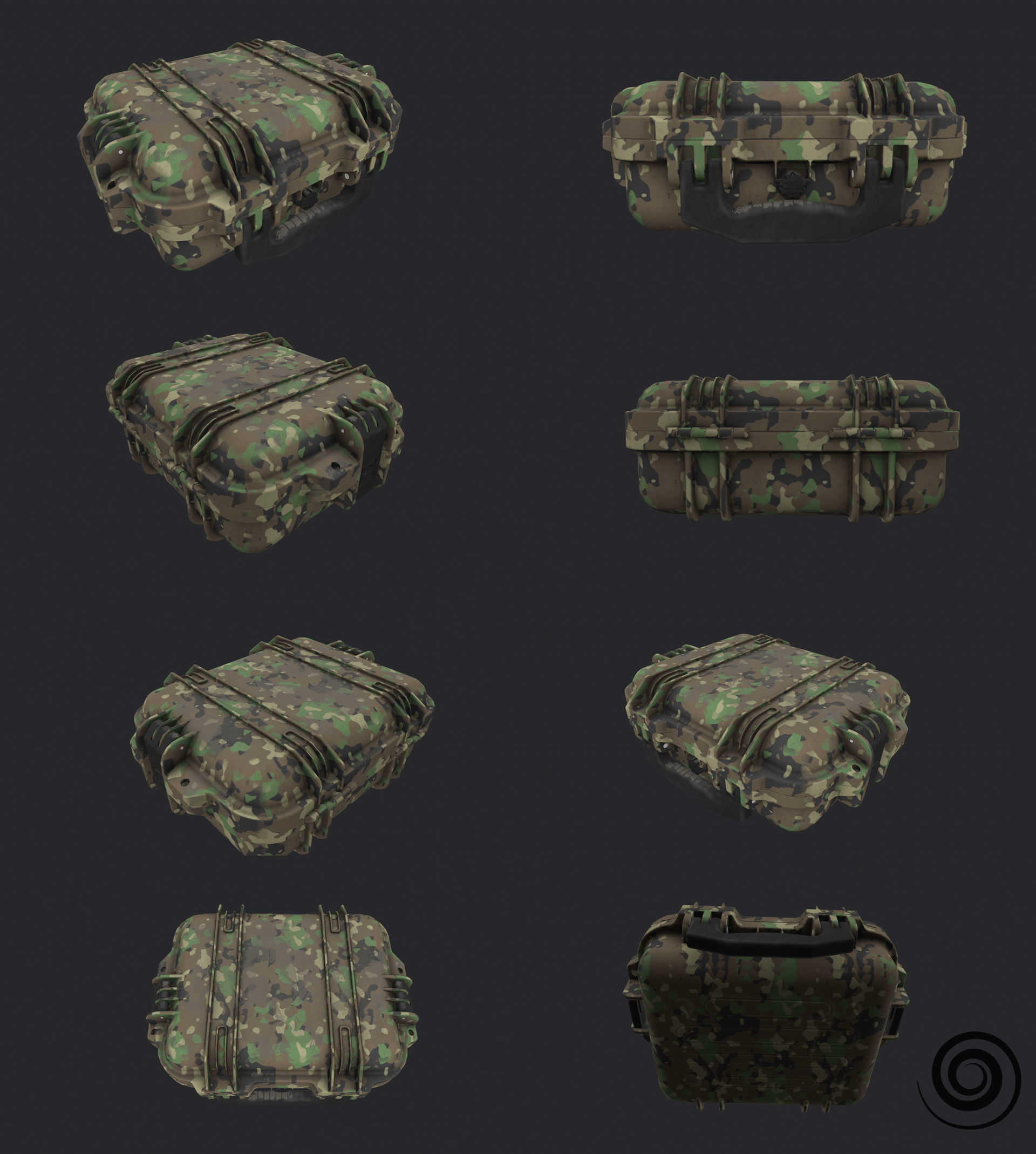 3D model Small military case for Gun VR AR low-poly 3D model low-poly ...