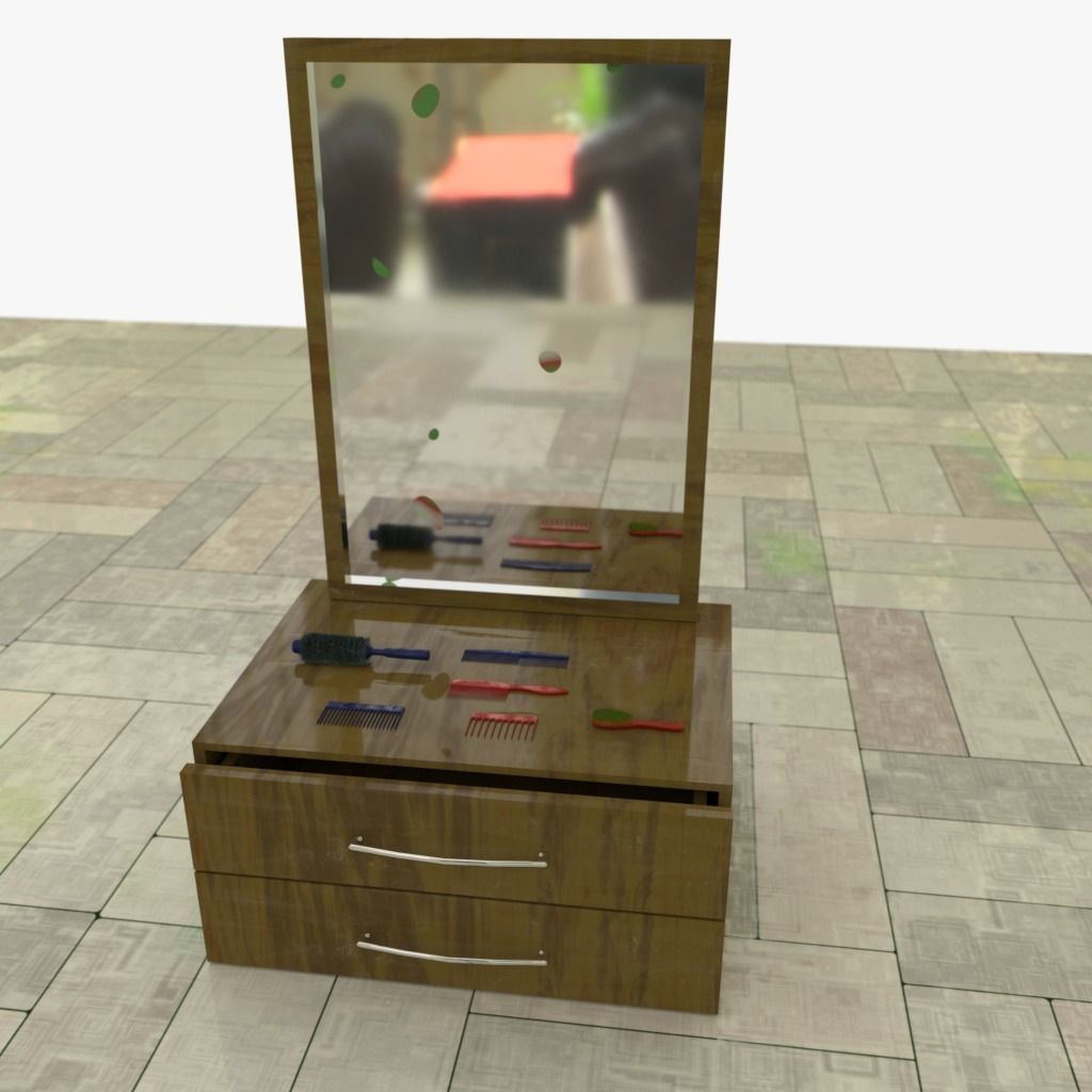 Drawers collection with bonus objects 3D model | CGTrader