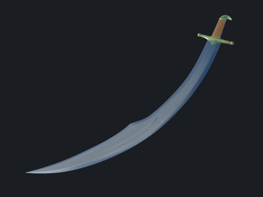 Scimitar Sword 3D model | CGTrader