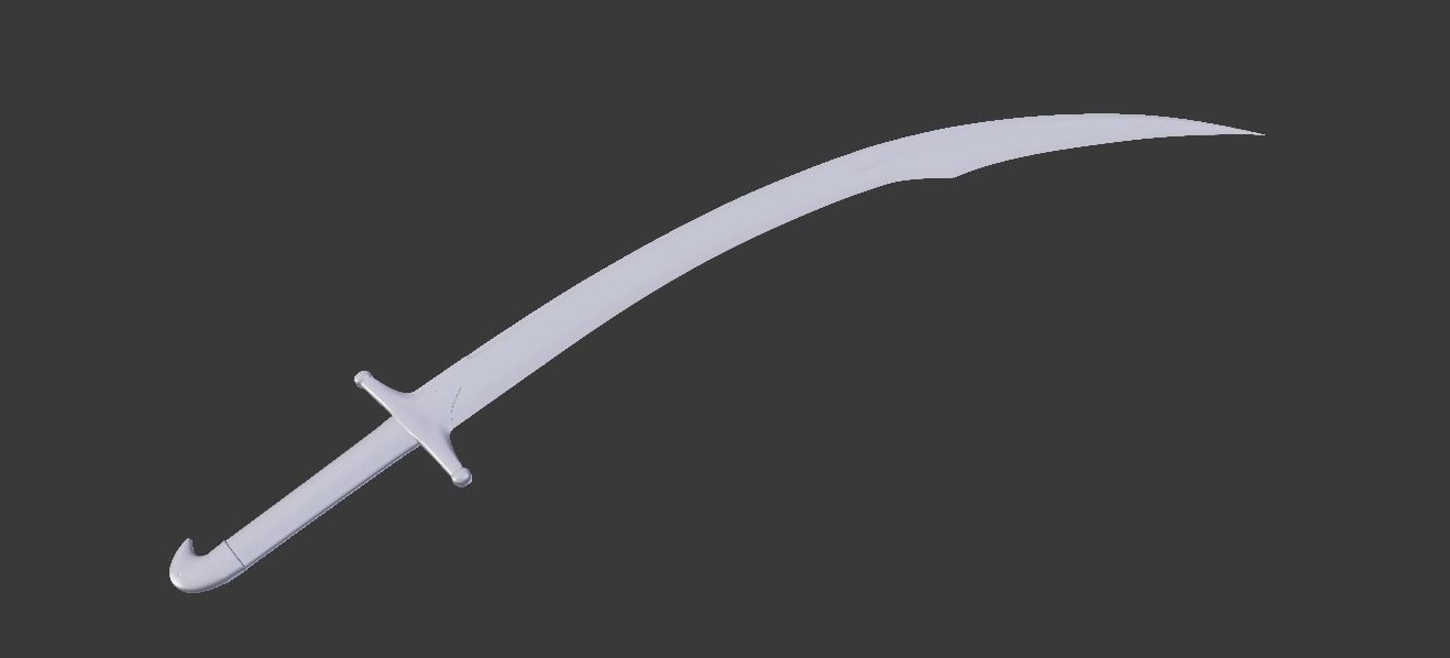 Scimitar Sword 3D model | CGTrader