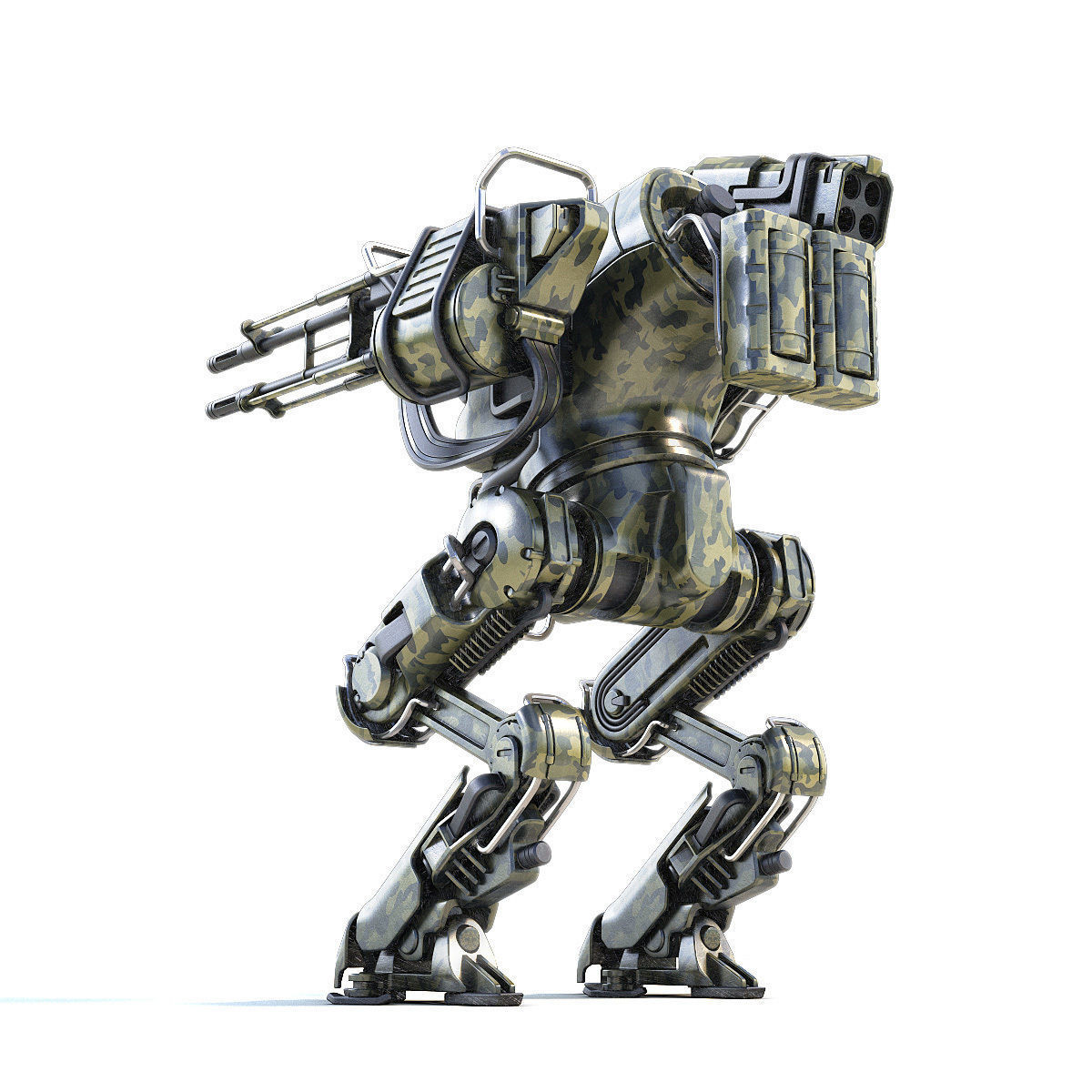 Robot rocket launcher 3D model | CGTrader