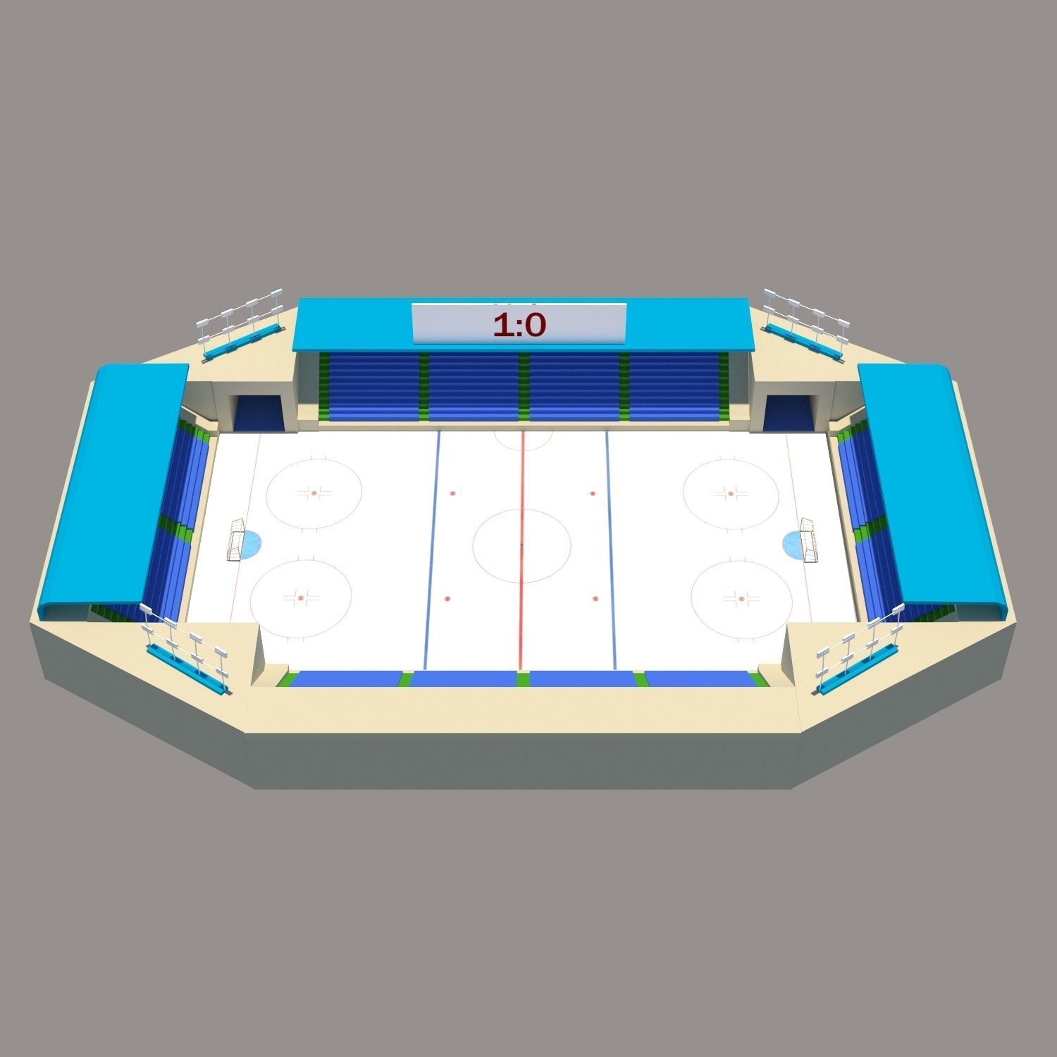 stadium low poly free VR / AR / low-poly 3D model | CGTrader