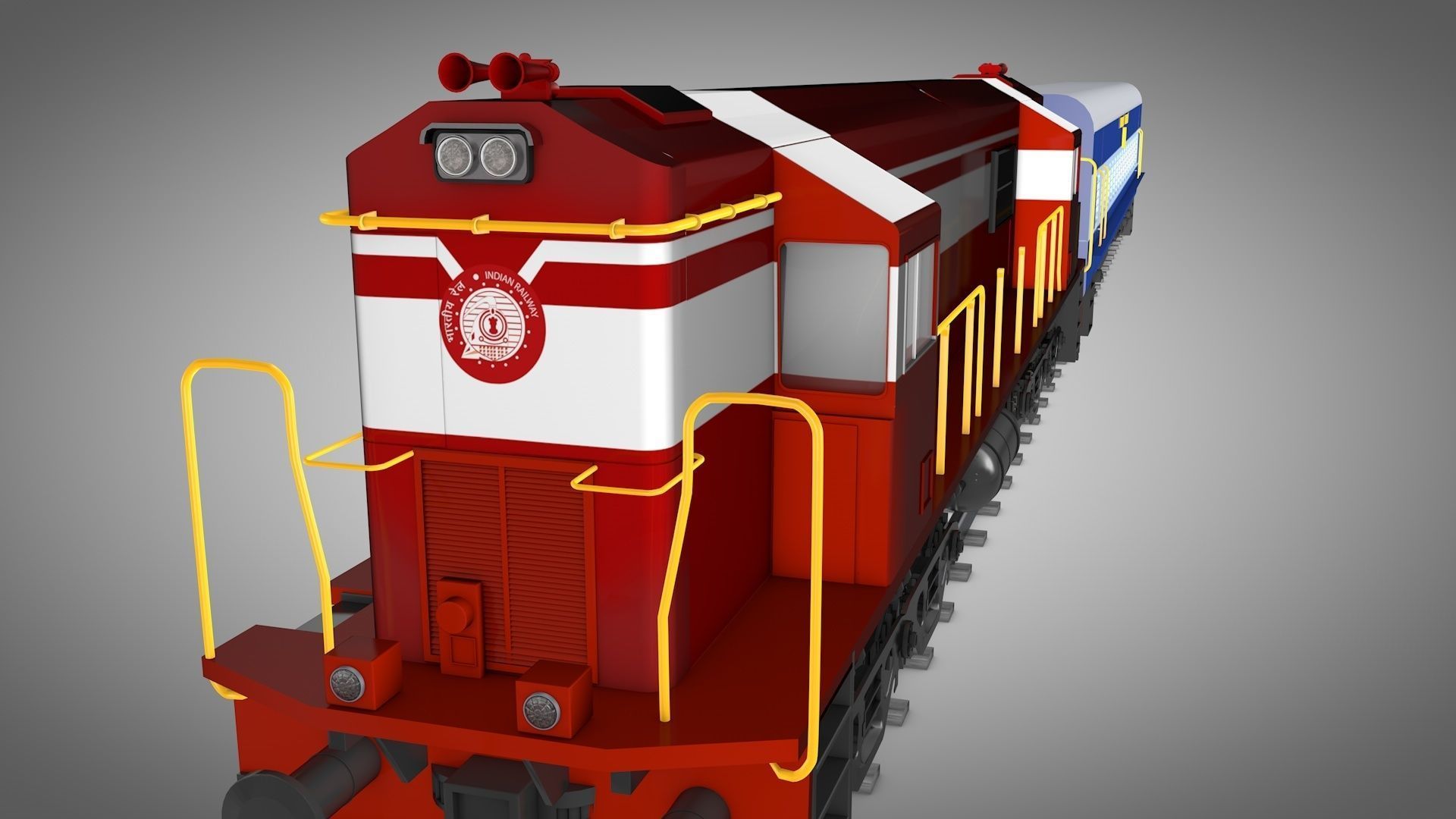 3D model Train India VR / AR / low-poly | CGTrader