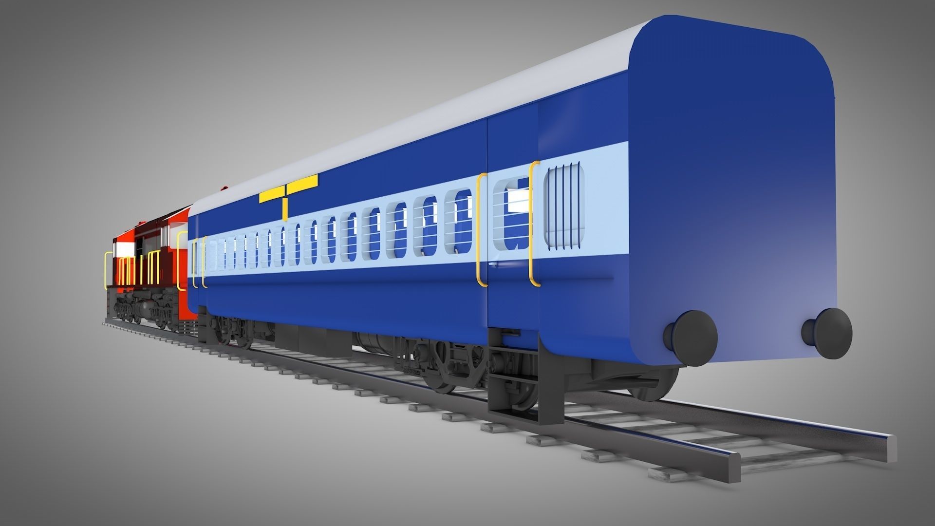 3D model Train India VR / AR / low-poly | CGTrader