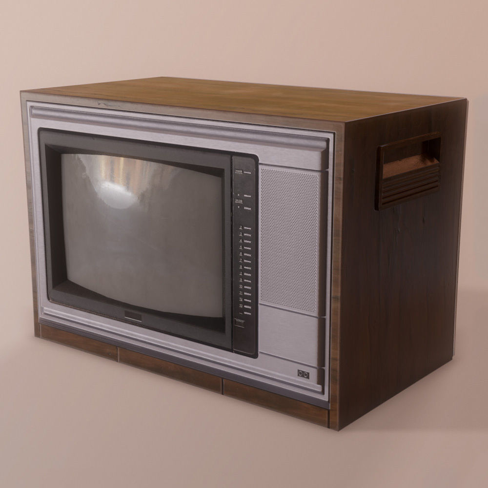 3D model CRT TV VR / AR / low-poly | CGTrader