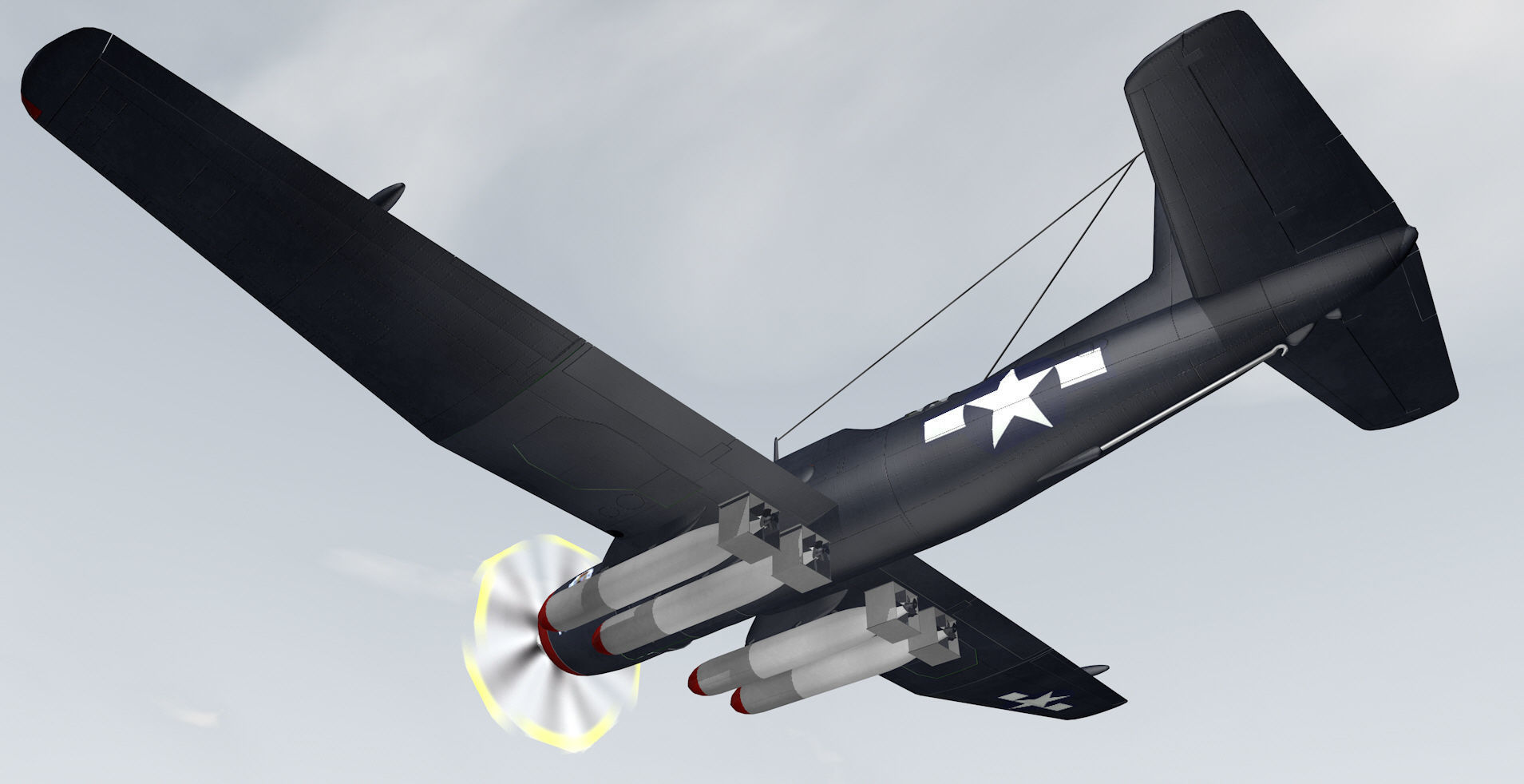 Douglas XTB2D-1 Skypirate 3D model | CGTrader