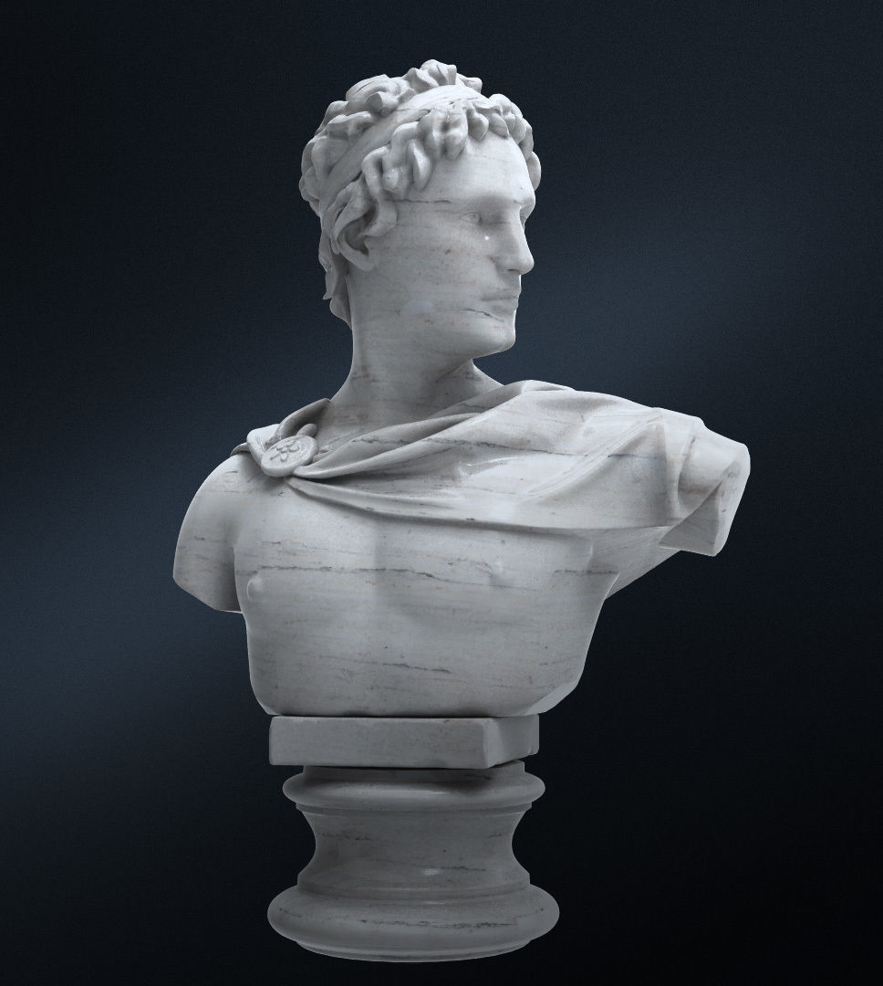 Male bust sculpture 3D model 3D printable | CGTrader