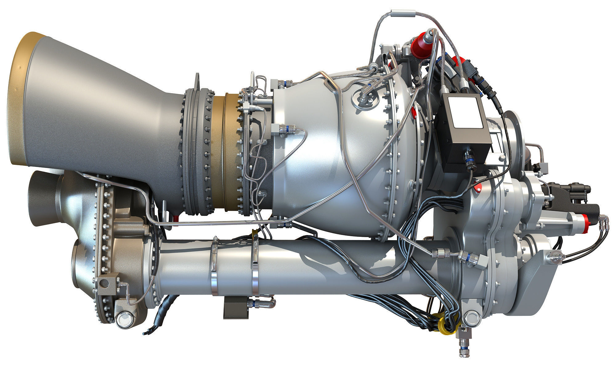 Turboshaft Helicopter Engine 3D model | CGTrader