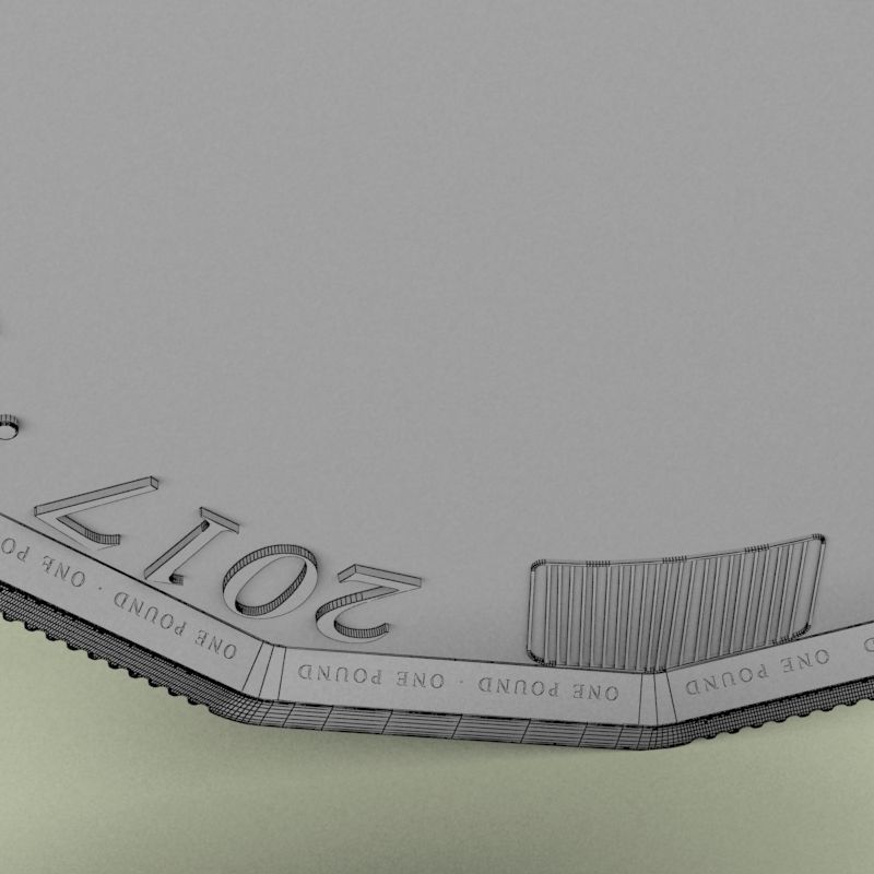 New British Pound Coin 3D model | CGTrader