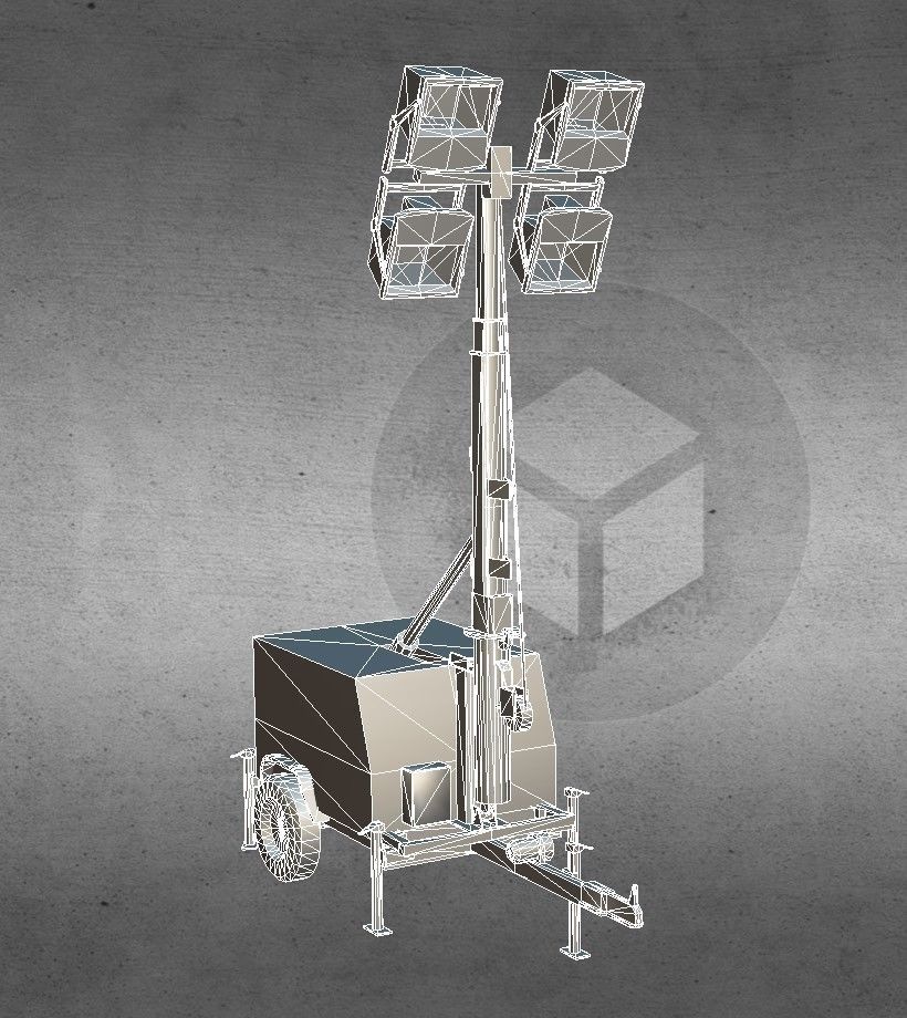 3D model JCB LIGHTING TOWERS VR / AR / low-poly | CGTrader
