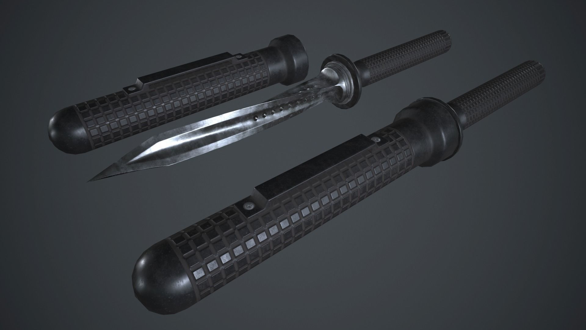 3D model Stainless Steel Jagdkommando Knife PBR Game Ready VR / AR / low-poly | CGTrader