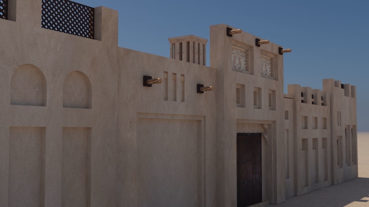 UAE old Building 3D model | CGTrader
