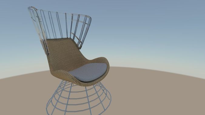frame chair free 3D model | CGTrader