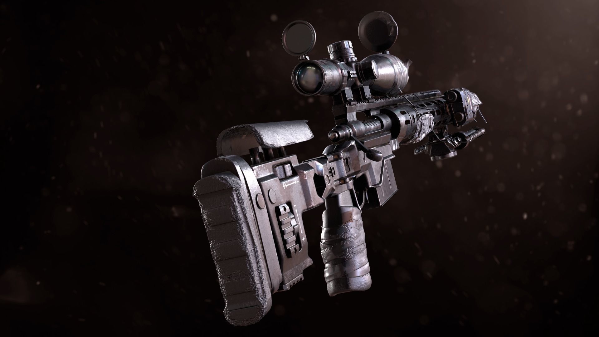 XM2010 Sniper Rifle - Mid Poly 3D model | CGTrader