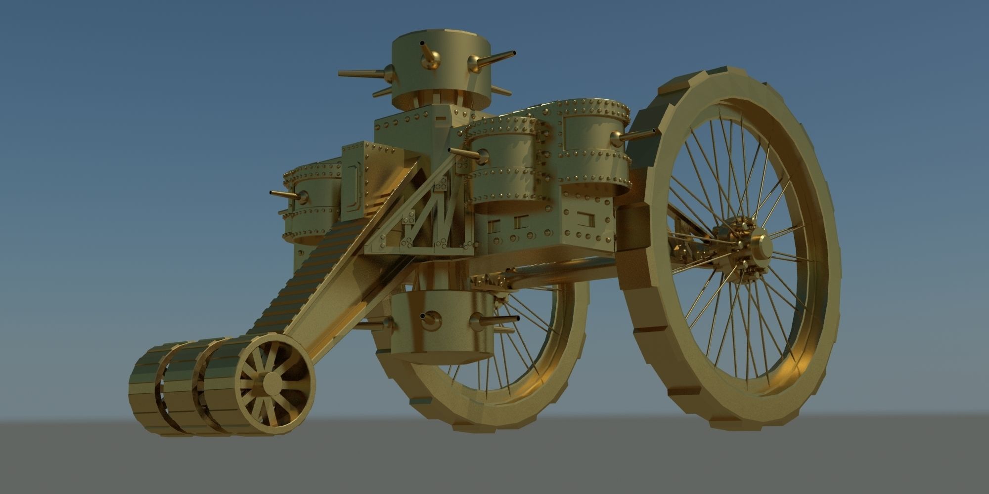 Tzar Tank 3D model | CGTrader