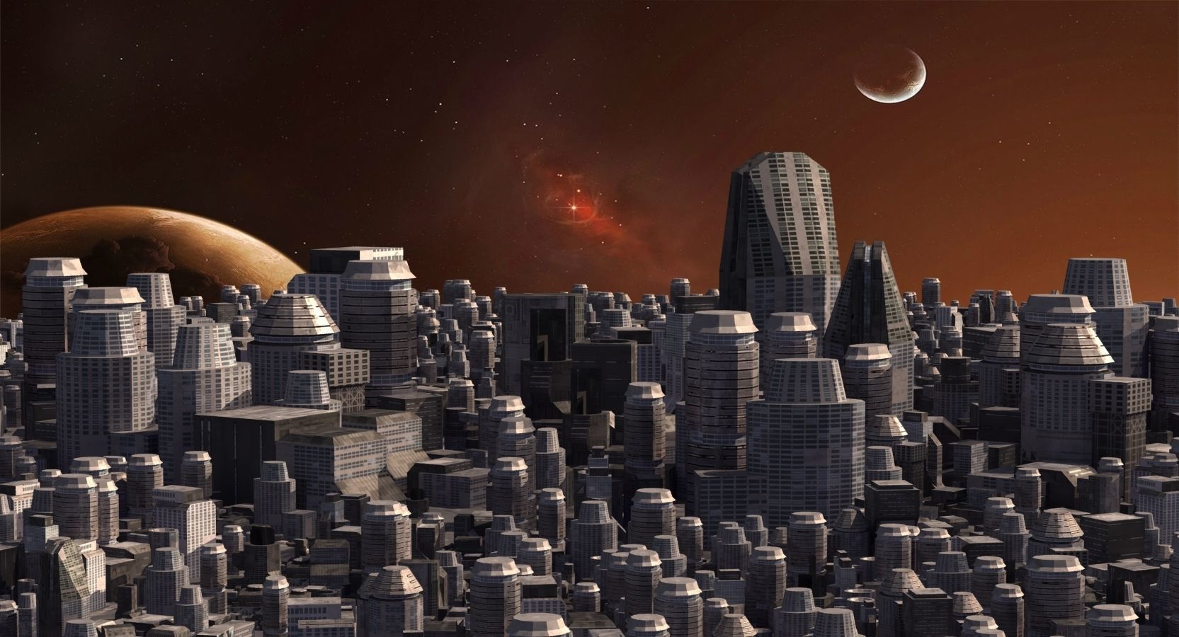 Space City 01 3D model | CGTrader