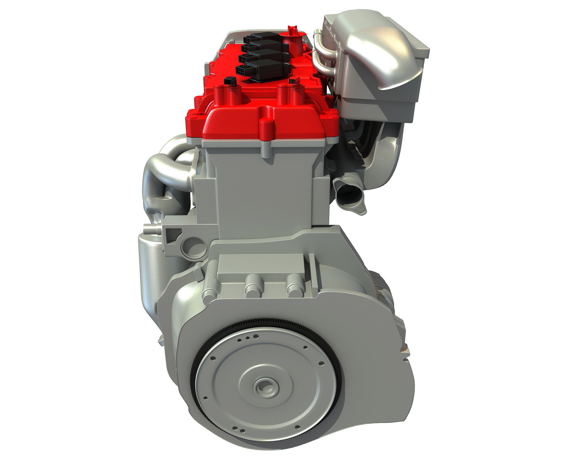 Generic Car Engine 3D model | CGTrader