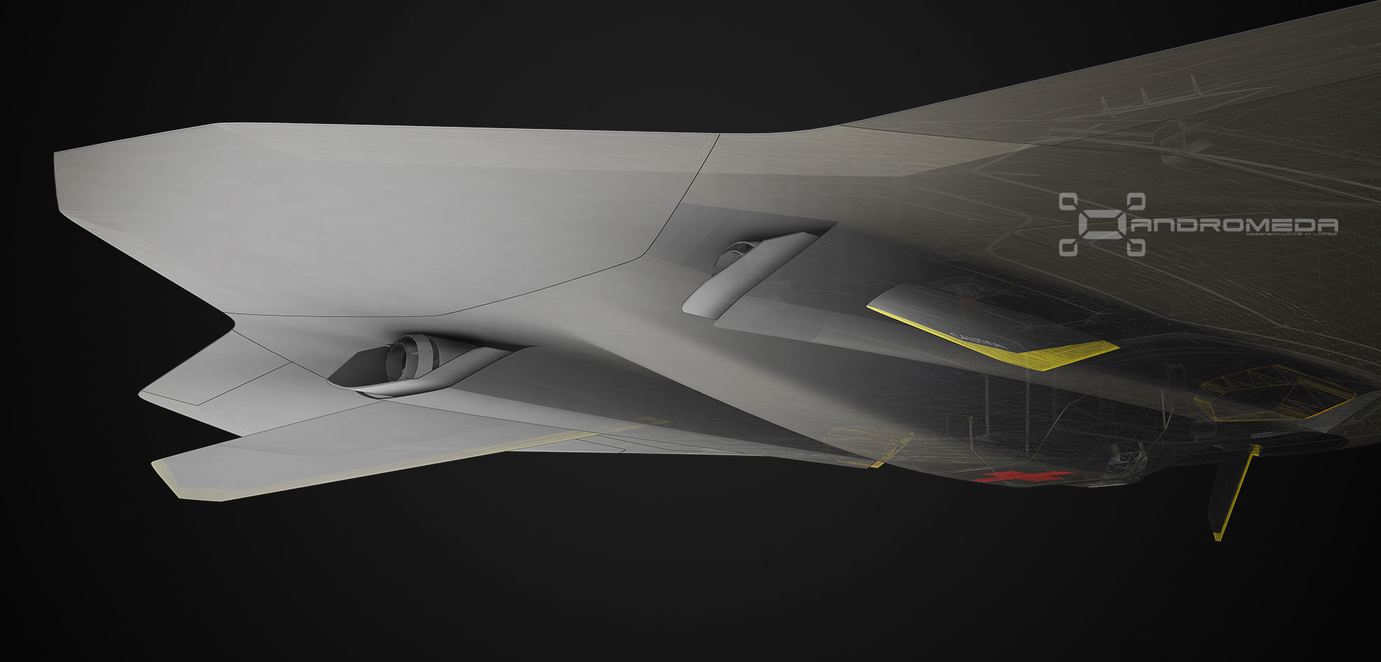 3D model ANDROMEDA AIRBUS DRONE VR / AR / low-poly | CGTrader